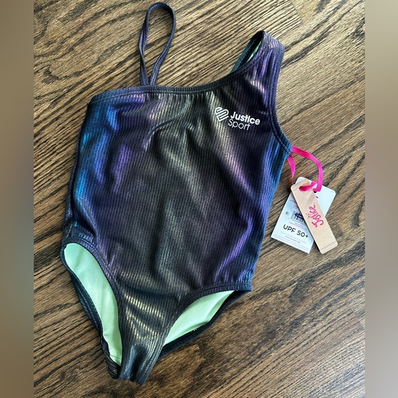 Justice | Swim | Brand New Little Girl Xs Justice One Piece Bathingsuit ...